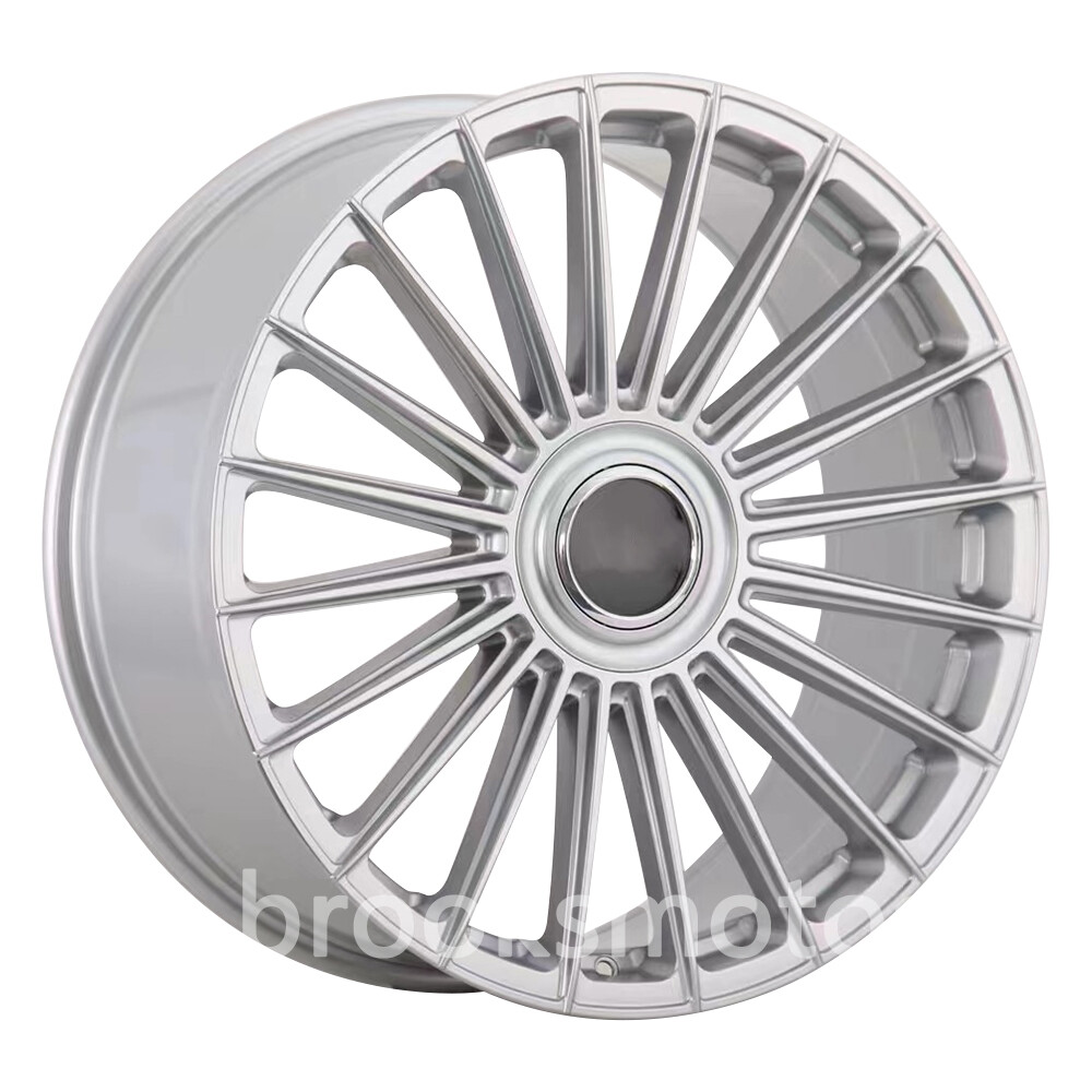 22" NEW MULT SPOKE HYPER SILVER STYLE WHEELS RIMS FOR PORSCHE CAYENNE ...
