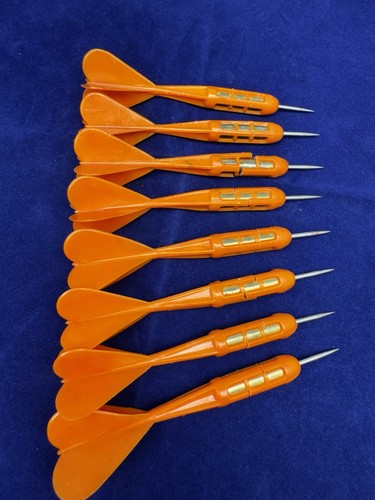 9 Vintage Unbranded Orange Weighted Darts —Unique | eBay