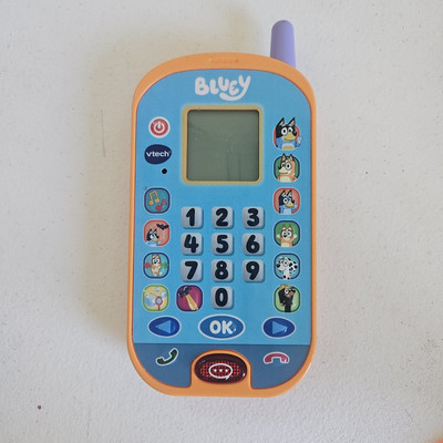 Vtech BLUEY Mobile Phone RING RING Interactive Learning Educational ...