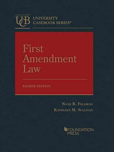 First Amendment Law - Hardcover, by Feldman Noah; Sullivan - Acceptable ...