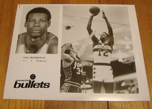 washington bullets NBA nick weatherspoon 70's-80's | eBay