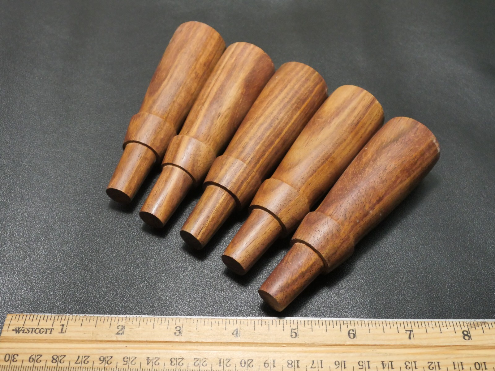 LOT OF 5 NEW ROSEWOOD SOCKET CHISEL HANDLES FOR VINTAGE TOOL ...