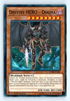 Yu-Gi-Uh Destiny HERO - Dogma #LEHD-ENA01 Legendary Hero Decks tcg LP ...