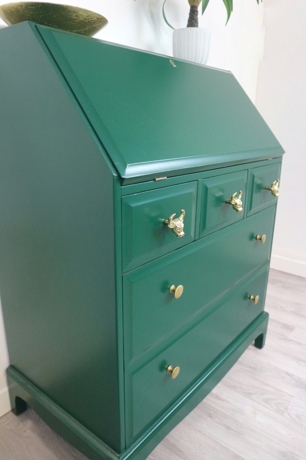 Vintage Stag Minstrel Bureau Writing Desk | eBay UK