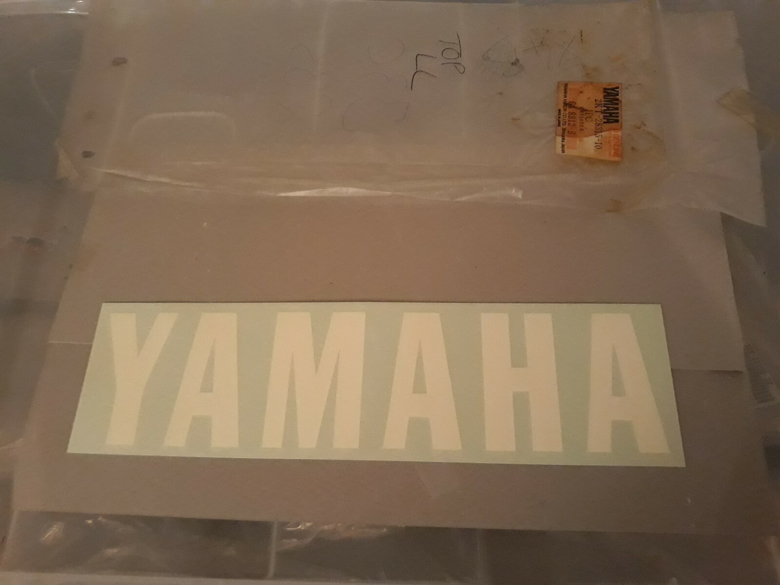 Genuine Yamaha Lower Fairing Bellypan Decal Graphic Sticker 2KT-28315 ...