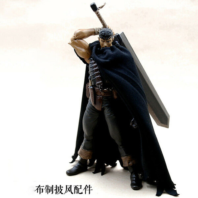 H4-05 1:12 Scale Black Cape Cloak for Berserk Guts Black Swordman (No ...
