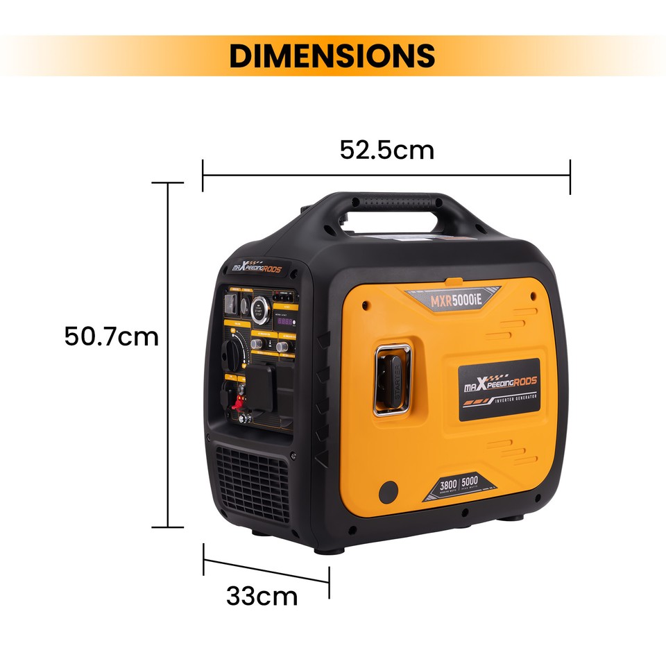 Gas Powered Generator 5000W Running Power Electric/Remote Start Home ...