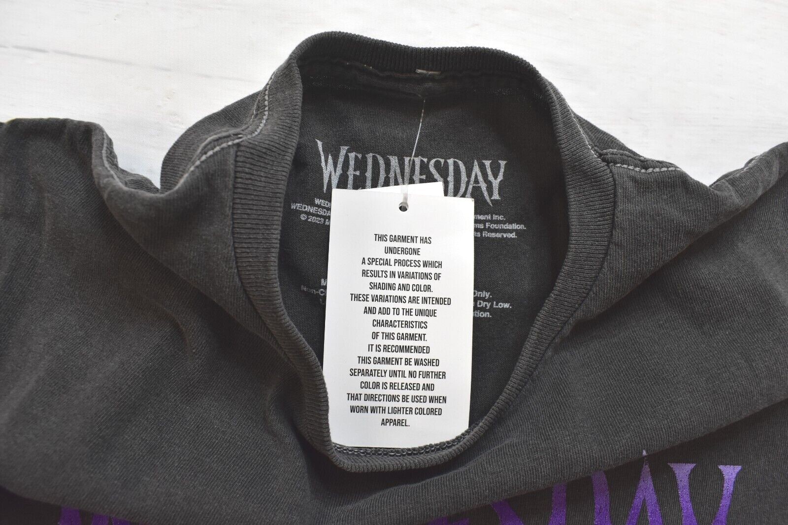 Wednesday Addams Youth Girls Crop Tee Shirt NWT M, XL | eBay