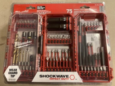 Milwaukee 48-32-4098 SHOCKWAVE Impact Duty Drill, Drive & Fasten Set ...