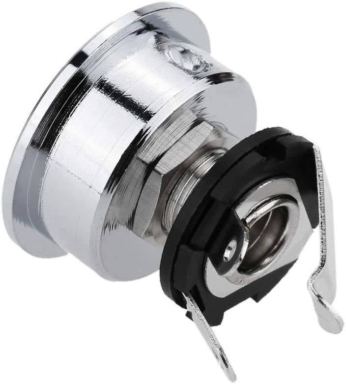 Recessed Telecaster Socket Input Jack Cup Chrome For Tele Metric ...