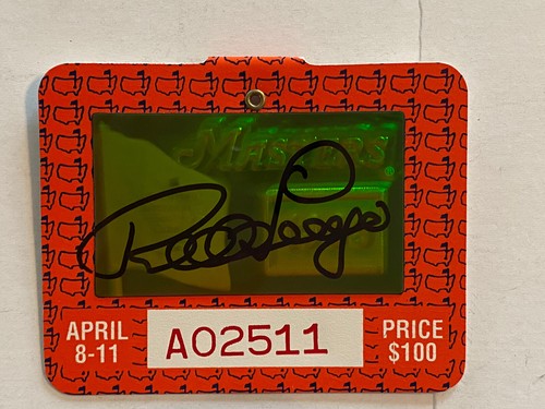 Bernhard Langer Signed Autographed Masters Badge COA | eBay