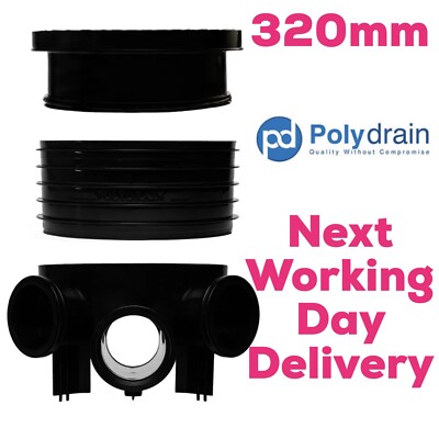 320mm Inspection Chamber Manhole - Base, Riser, Cover & Frame | eBay UK