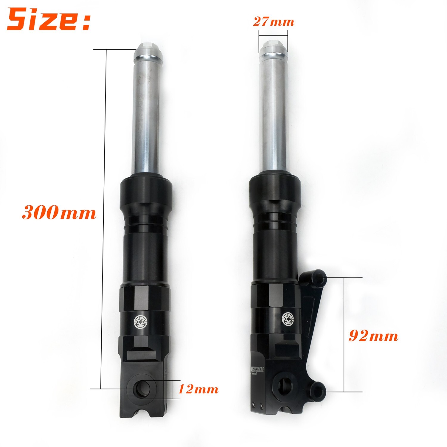 Low Down Front Shock Absorber Fork With Brake For Honda GY6 Ruckus ...