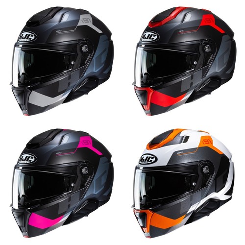 HJC I91 Carst Flip Front Motorcycle Helmet Touring Modular Motorbike ...