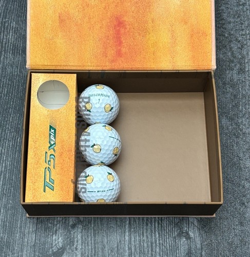 (3) Taylormade TP5 x Pix Peach Season Opener Golf Balls WITH Collectors ...