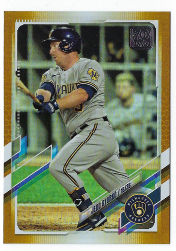 2021 Topps Jedd Gyorko #645 Gold Foil Milwaukee Brewers NM Baseball ...