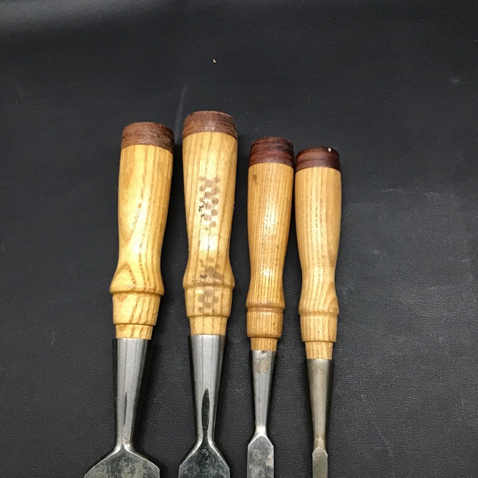 VINTAGE GREENLEE Wood Chisels Set of 4 Nice! | eBay