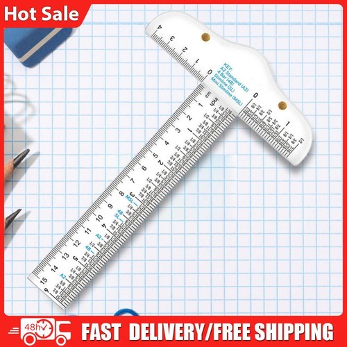 Acrylic Square Ruler Measuring Tools 6 Inch T-shaped Straight Ruler for ...