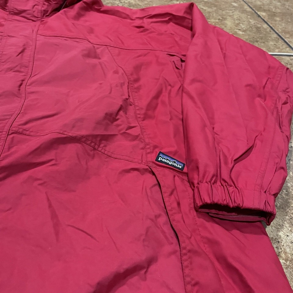VTG Patagonia Rain Jacket Fall 1998 Size Medium Store Away Hood Red ...