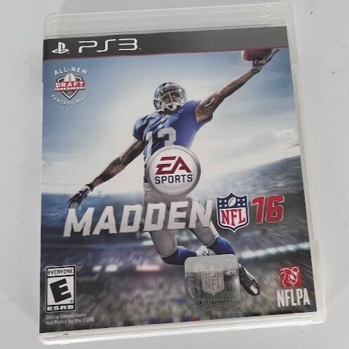 Madden NFL 16 Sony PlayStation 3 PS3 2015 Video Game DISC ONLY football ...