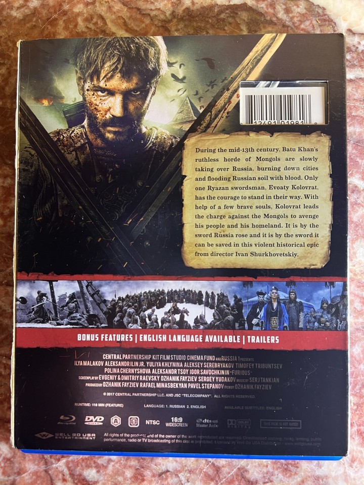 Furious [Blu-ray] War Epic Ilya Malakov DVD Disc Included **with Rare ...