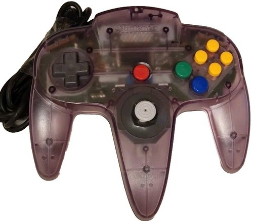 Atomic Purple Clear Grape N64 Controller OEM Nintendo 64 Authentic ...