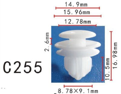 20Pcs Fastener Rivet Retainer Clip Door Panel Fit Honda 6221713010 ...