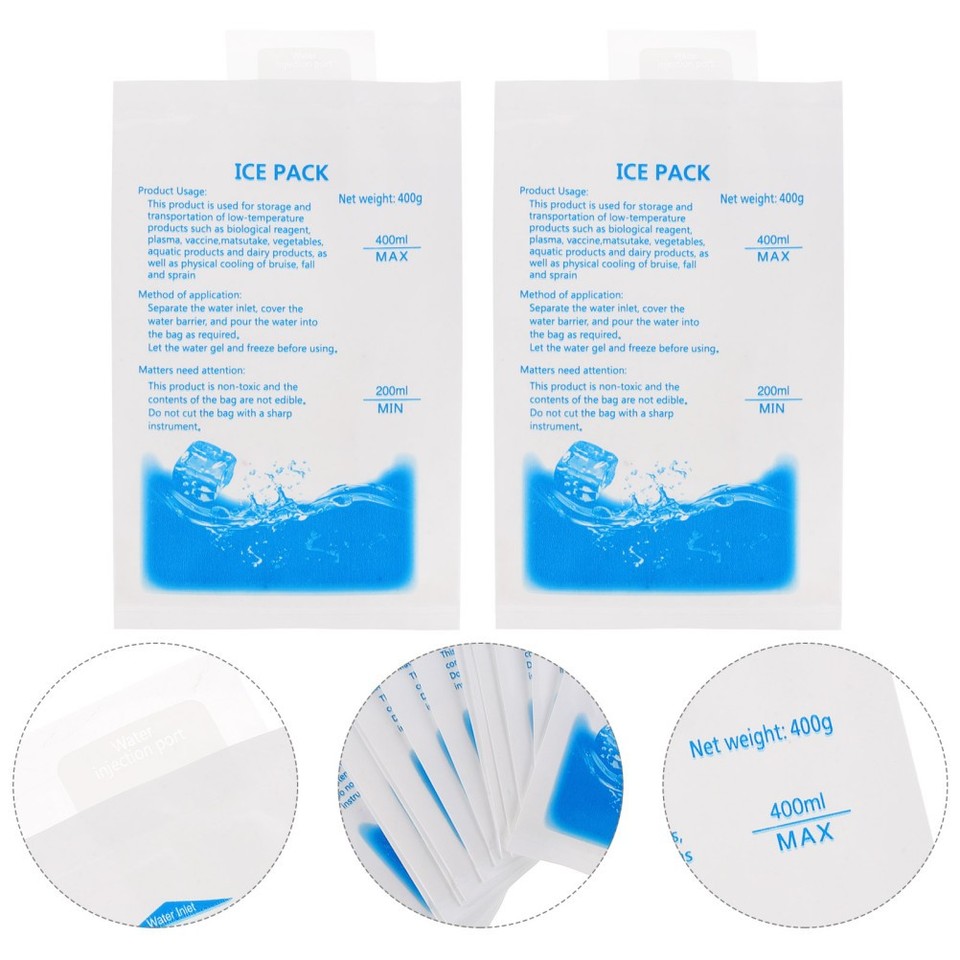 30 Pcs Reusable Portable Ice Packs Ice Bags for Food Shipping Use | eBay UK