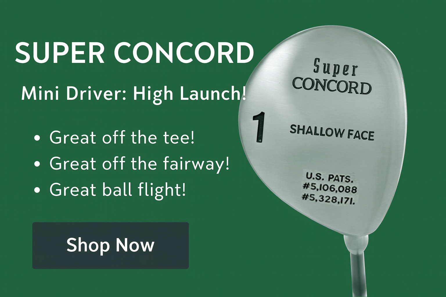 #1 Super Concord High-Launch Long CUSTOM MINI DRIVER UltraLight ...