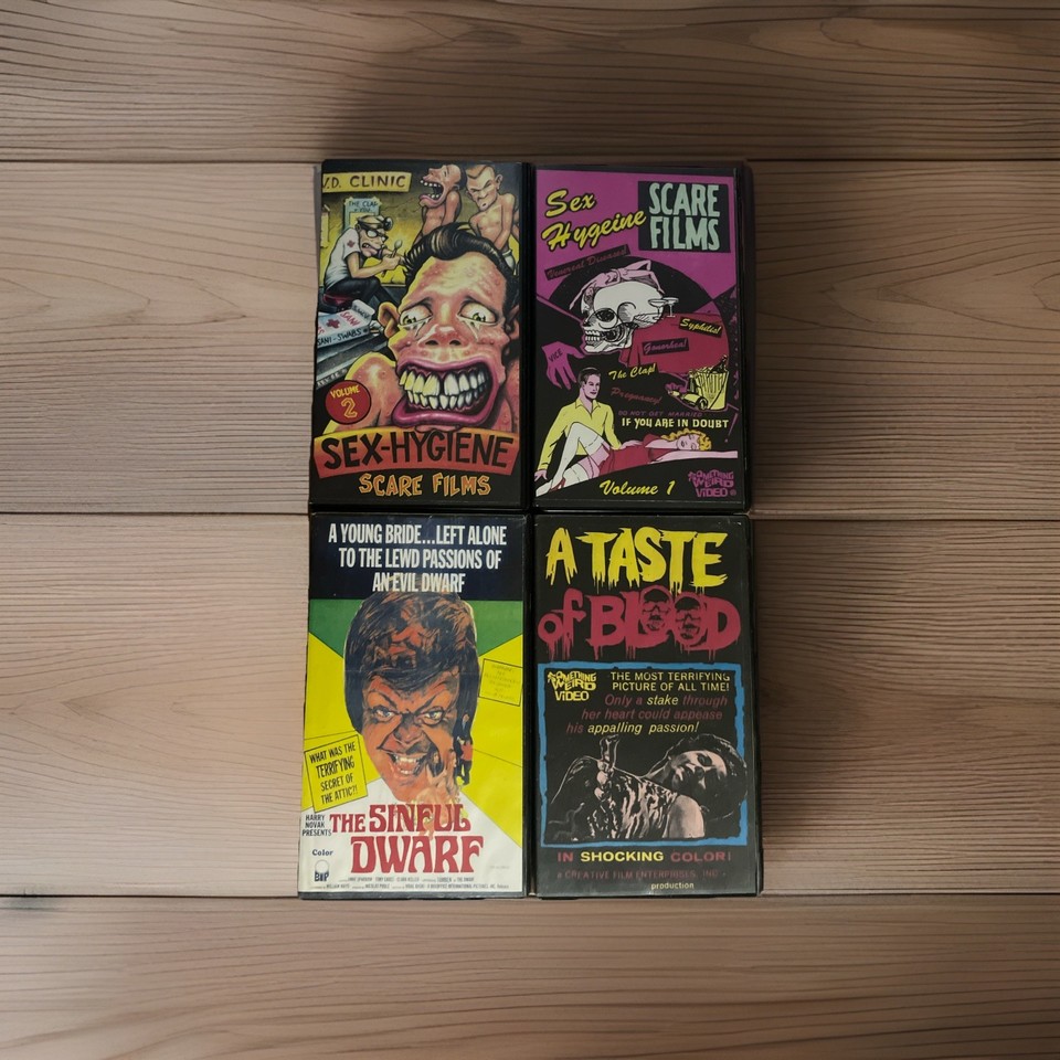 Something Weird Video - Lot Of 12 VHS Tapes Rare Scare Films Horror ...