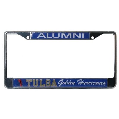 Tulsa Golden Hurricanes Alumni Metal License Plate Frame W/domed Insert ...