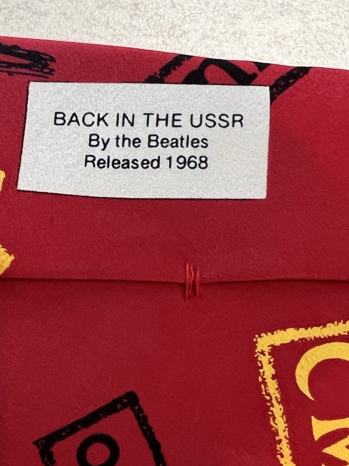 The Beatles, Back in the USSR Tie, Vintage Rock Music Novelty Tie 100% ...