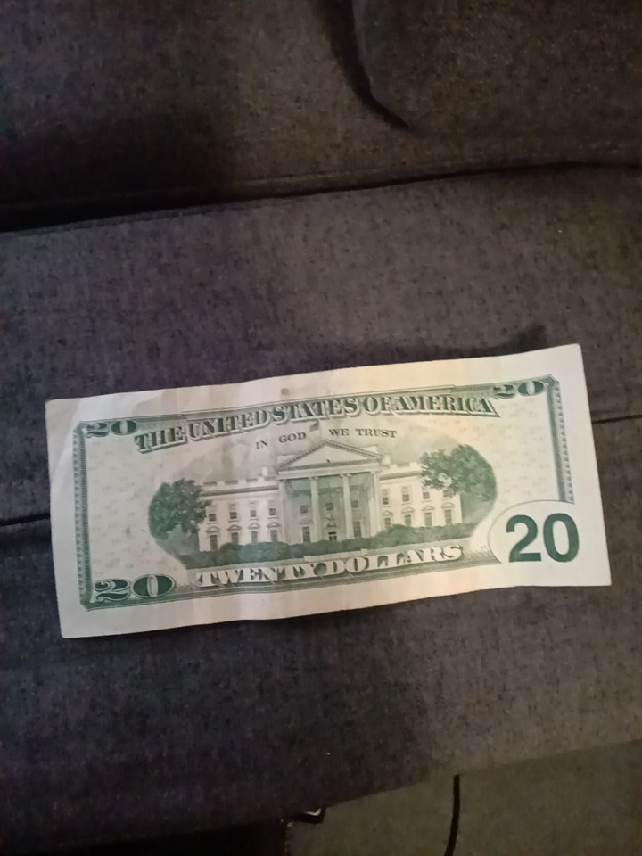 $20 Dollar Bill Misprint - 2017 Series A Transparent Error And serial ...