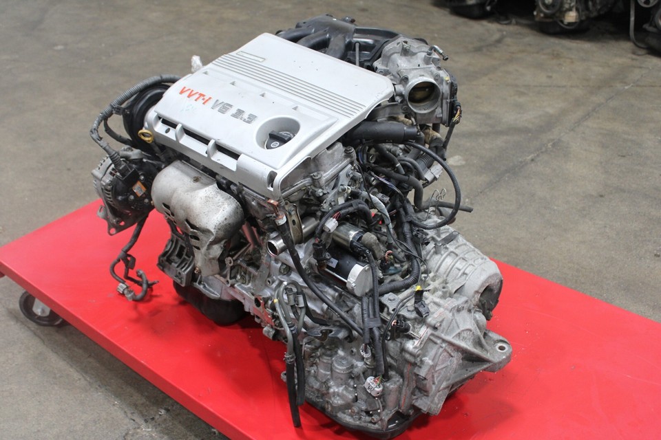 JDM 2004-2007 Toyota Highlander RX330 VVT-i V6 3.3L 3MZFE Motor AWD 3MZ ...