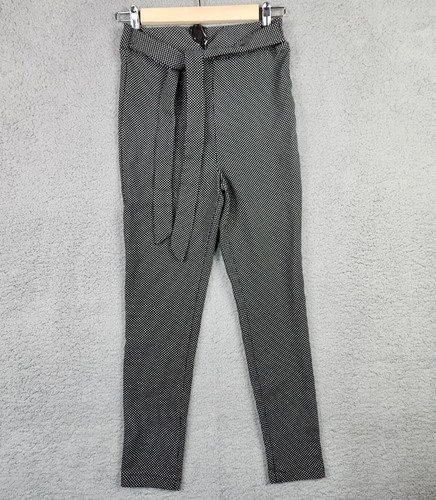 REVAMPED Women's Polka Dot Dress Pants, Size M in Black | eBay