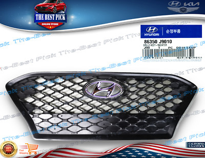 ⭐GENUINE⭐ Radiator Grille BLACK ⭐OEM⭐ For 2018-2021 Hyundai Kona ...