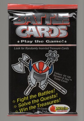 Merlin Collection Battle Cards NOS Booster Pack 1993 CCG 10 Cards ...