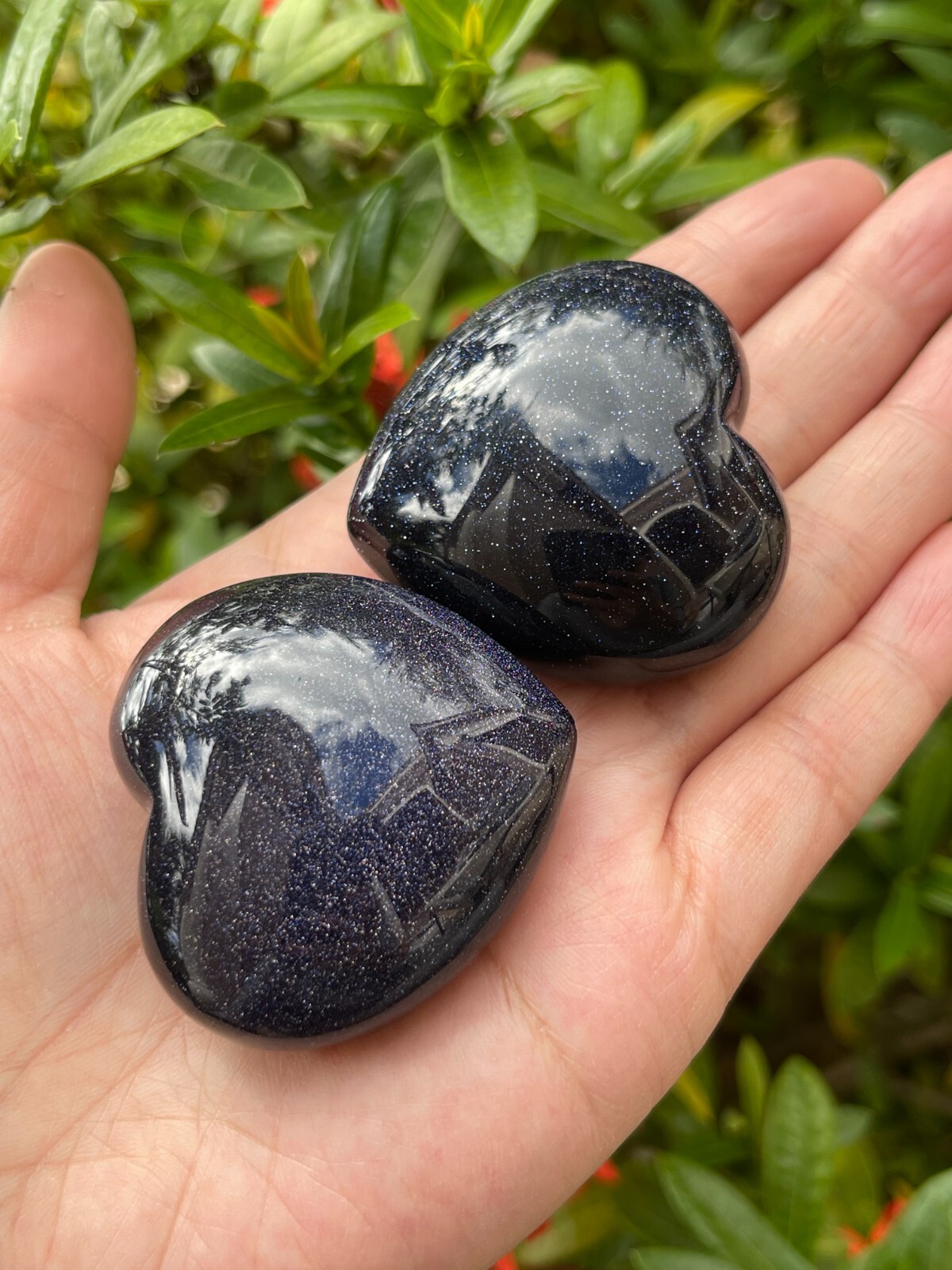 Large Gemstone Heart, 1.75" Polished Crystals Gemstone Puffy Hearts ...