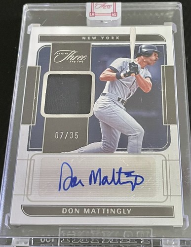2022 Panini Three and Two - Autographed Jerseys #AJ-34 Don Mattingly ...