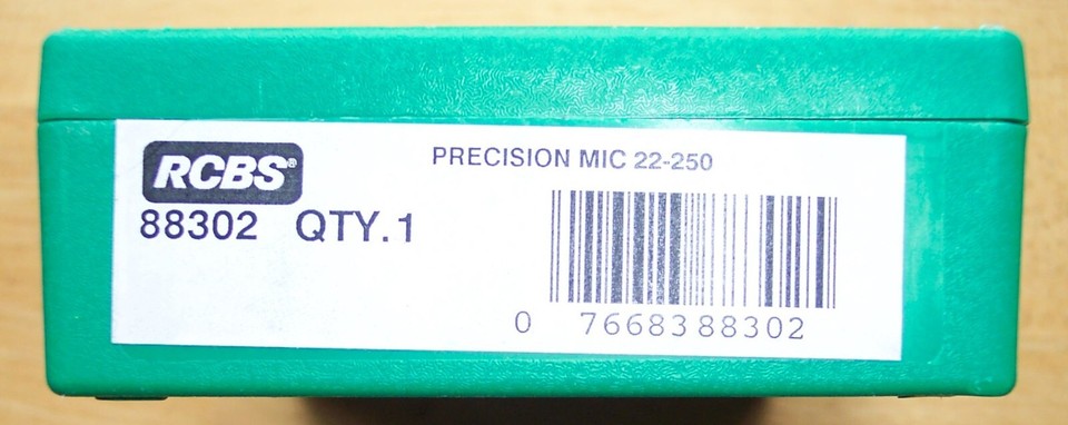 RCBS PRECISION MIC 22-250 REMINGTON CALIBER 88302 | eBay