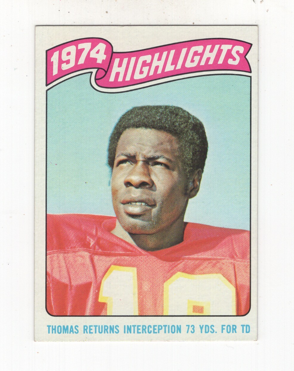 1975 TOPPS FOOTBALL HIGHLIGHTS EMMITT THOMAS KANSAS CITY CHIEFS #460 | eBay