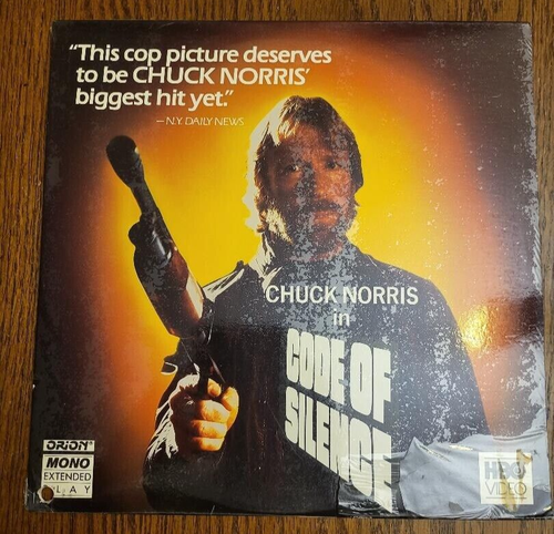 CODE OF SILENCE NEW LASERDISC CHUCK NORRIS HENRY SILVA PROMO PUNCH LD ...