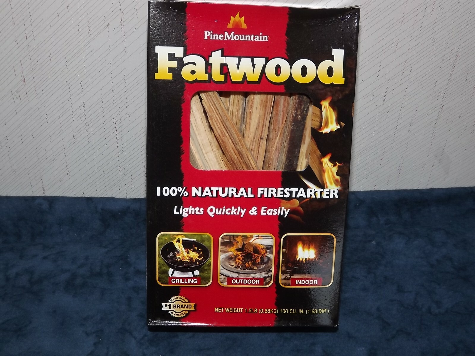 Pine Mountain Fatwood 100% Natural Firestarter, 1.5 lb./box - Lot of 3 ...