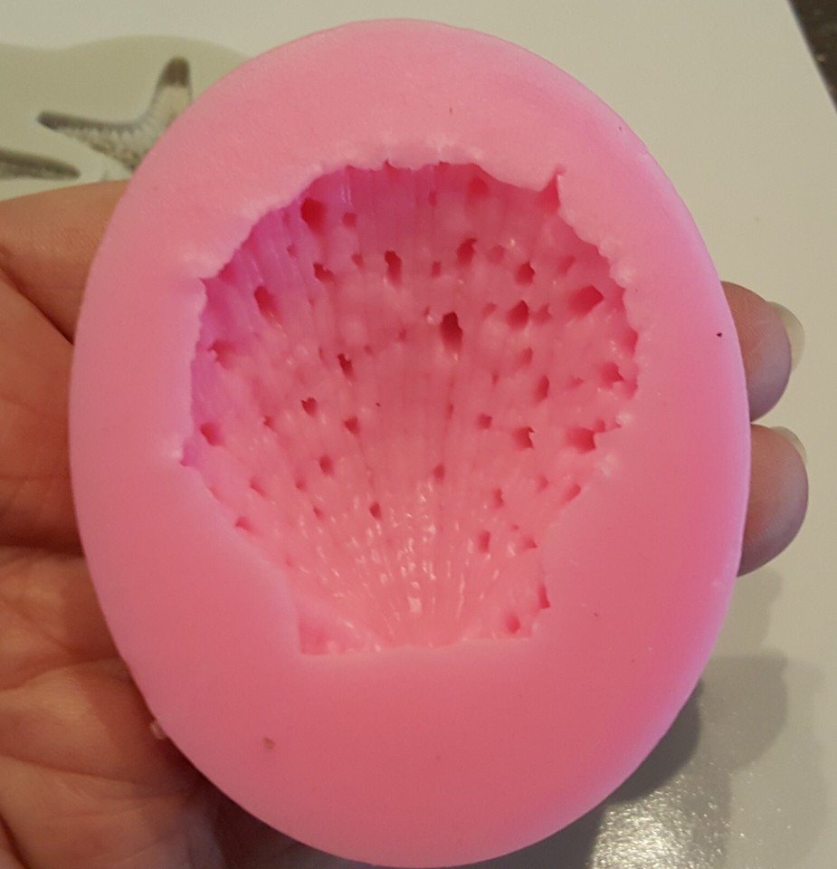 Silicone Mold Spiney Oyster Sea Shell for Clay, Resin, Candle, Soap or ...