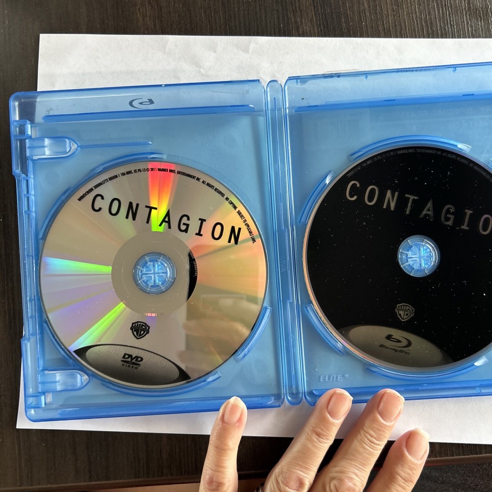 Contagion (Blu-ray/DVD, 2011, 2-Disc set) VG No Digital Free Shipping ...