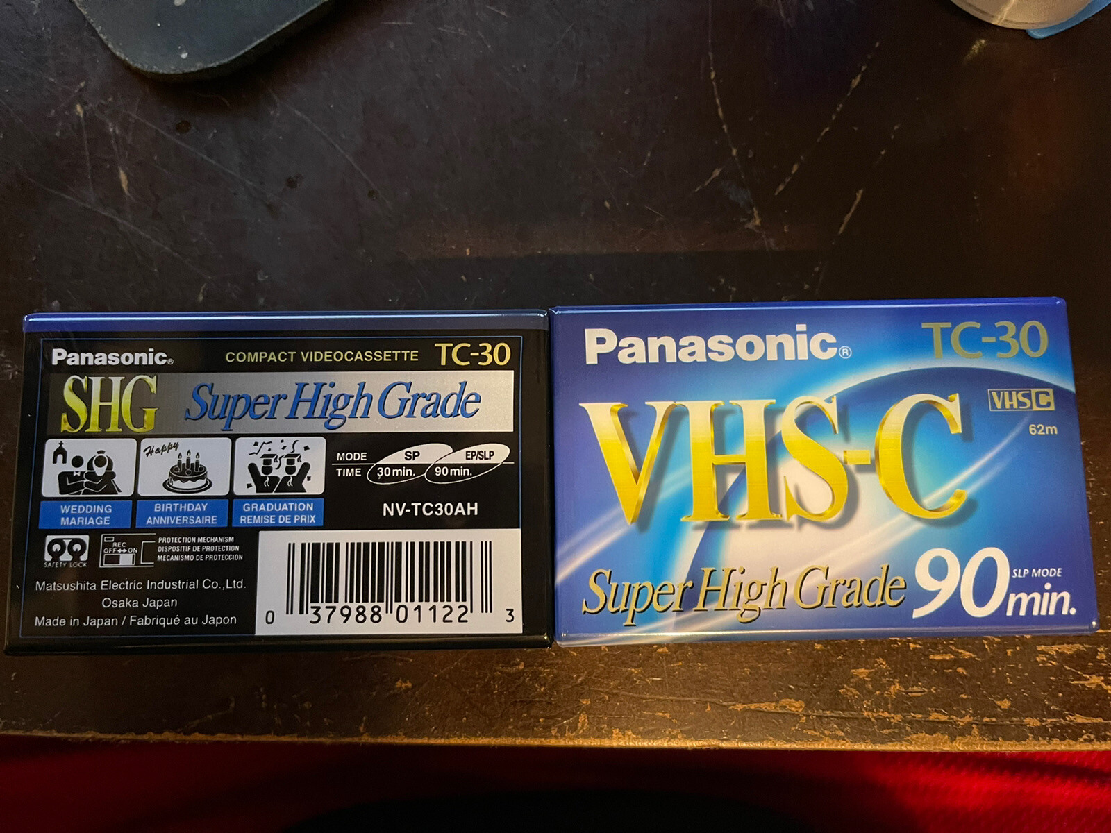 *2* NEW Panasonic TC-30 VHS-C Compact Blank Camcorder Video Cassette ...