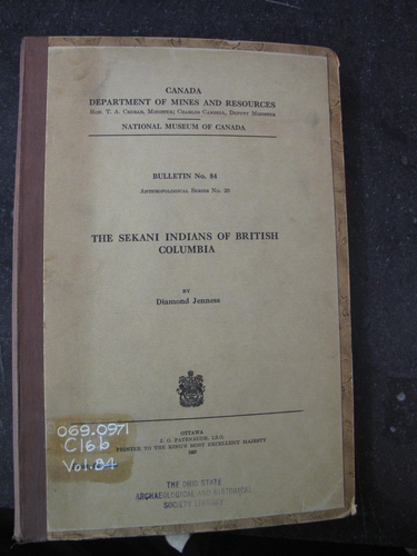 Canadian Native Americans Canada Sekani Indians of British Columbia ...