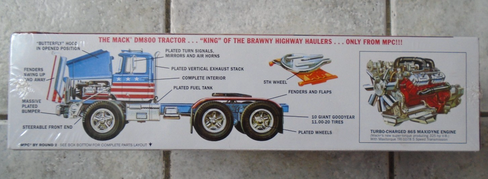 1 25 scale model trucks, MPC, Mack DM 800 ,sealed new. | eBay