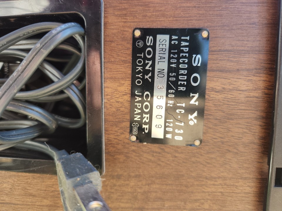 Vtg Sony Tapecorder TC-730 Reel to Reel Bi-Directional Tape Recorder ...