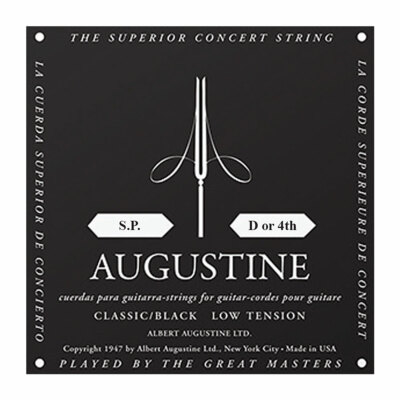 Augustine Black Label Classic Light Tension Single Strings (4th/D ...